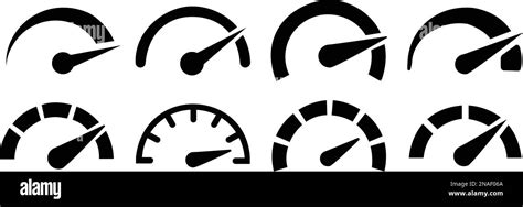 Speedometer Tachometer Icon Speed Indicator Sign Internet Car Speed
