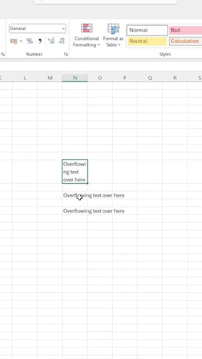 Stop Text Overflowing In Excel Easy Youtube