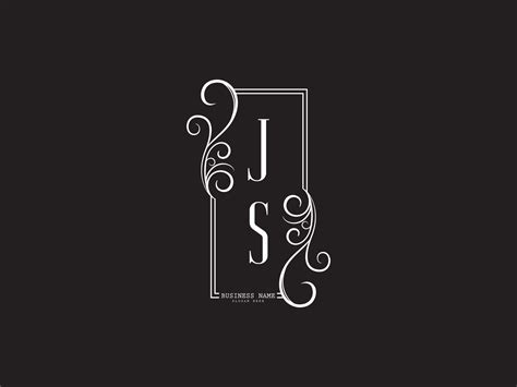Initials Js Sj Logo Icon Creative Js Luxury Letter Logo Image Design