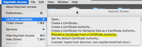 Generating An Apple Push Notification Service Apns Certificate