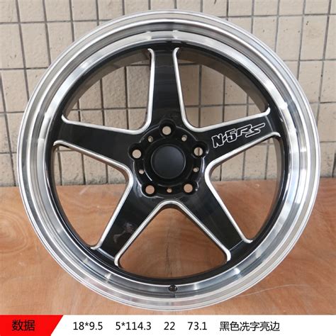18inch Deep Dish Alloy Wheels 5 Star Shape Pcd5x1143 Front And Rear
