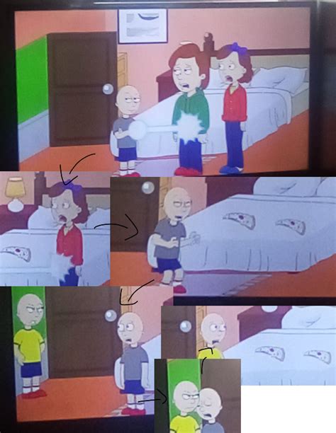 Classic Caillou Gets Caught Comic By Kingsusiepen24 On Deviantart
