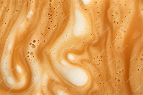 Premium Photo Coffee Foam Texture