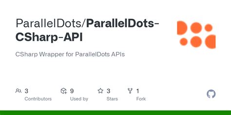 Github Paralleldotsparalleldots Csharp Api Csharp Wrapper For