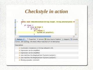 Quality Assurance Using The Eclipse IDE PPT