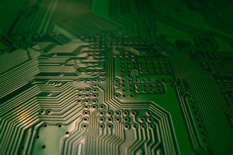 Semiconductors Chip Technology Background High Tech Electronic Circuit Board Background Stock