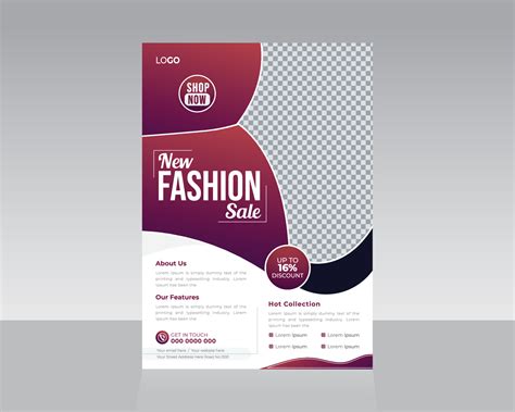 Fashion Flyer Template Design 17484937 Vector Art At Vecteezy