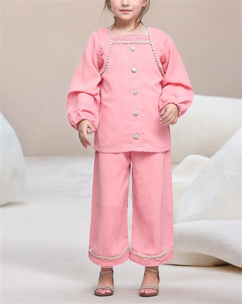 Girls 2 Piece Suit Co Ord Set Polkadots