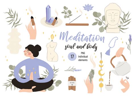 Meditation Body And Soul Clip Art Graphic By Iragraphics · Creative Fabrica