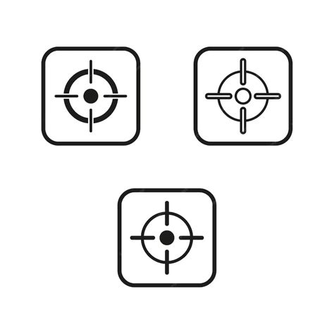Premium Vector Crosshair Icon Set Vector Illustration Eps 10 Stock Image