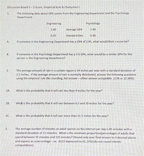 Solved The Following Data About GPA Comes From The Chegg Com