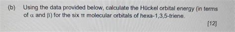 Solved B Using The Data Provided Below Calculate The Chegg