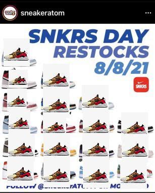 SNKRS Day Restocks R SNKRS