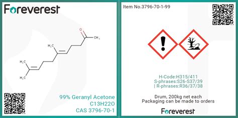 Geranyl Acetone Foreverest Resources Ltd
