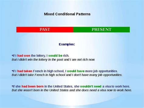 Mixed conditionals скачать презентацию