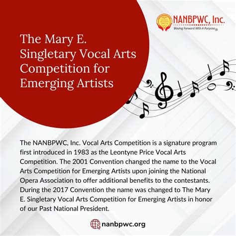 🎤 The Mary E Singletary Vocal Arts Competition For Emerging Artists 🎶