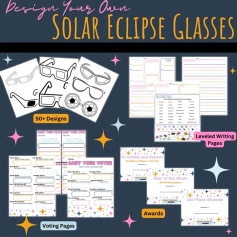 Design Your Own Solar Eclipse Glasses Tpt