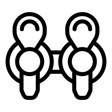 Wireless Earbuds Connecting To Bluetooth Device Icon Showing Modern