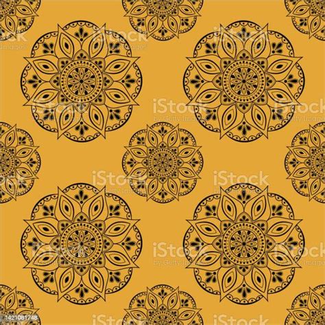 패턴이있는 벡터 이음새없는 만다라 낙서가있는 무늬가있는 배경 빈티지 장식 요소 손으로 그린 배경입니다 이슬람교 아랍 인도오스만