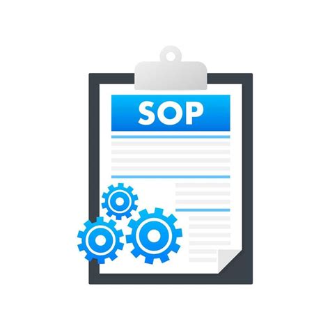 Sop Great Design For Any Purposes SOP Icon Standard Operating Procedure Vector Business Icon