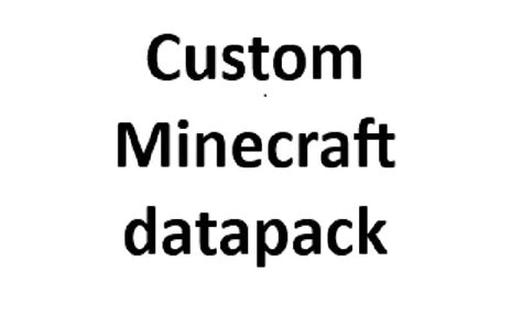 Create A Minecraft Datapack For You By Hans 2024 Fiverr