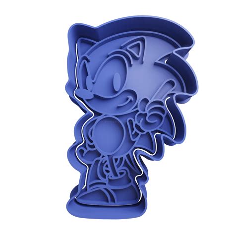 Sonic Cookie Cutter Stl Stl Cookie Cutters Over 35000 Designs To 3d Print Cookiecutterstl