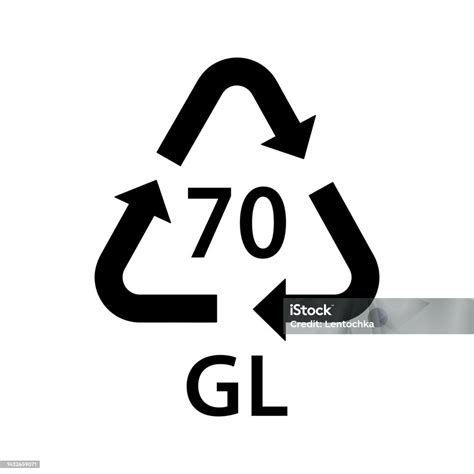 Glass Recycling Code Gl 70 Mixed Glass Recycle Symbol Identification