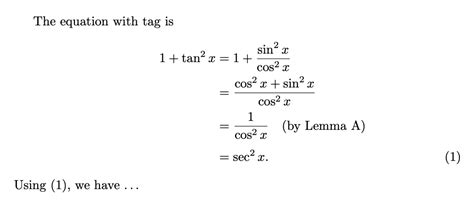 How To Label Equation With Tag By Number TeX LaTeX Stack Exchange