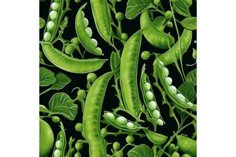 Peas Seamless Pattern Generate Ai