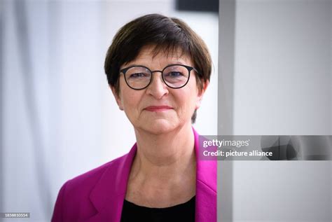 Saskia Esken Leader Of The Spd Stands In The News Agencys Berlin News Photo Getty Images