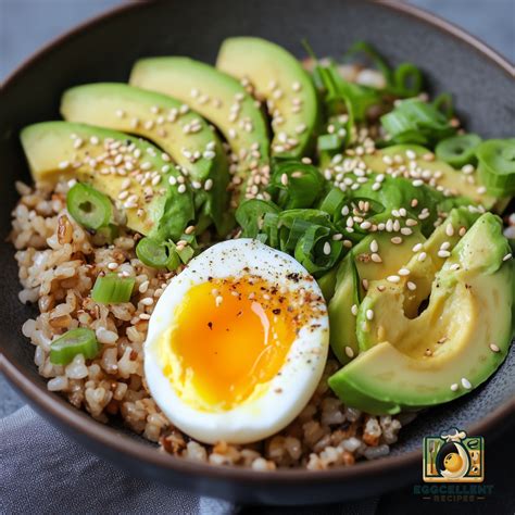 Egg And Avocado Rice Bowl