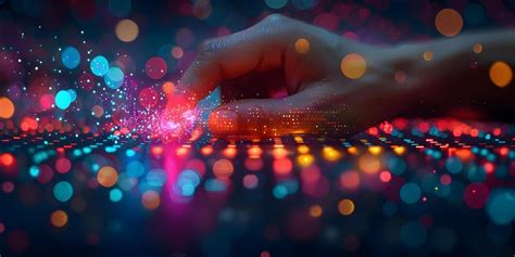 Premium Photo Finger Touching Virtual Interface On A Digital Kanban