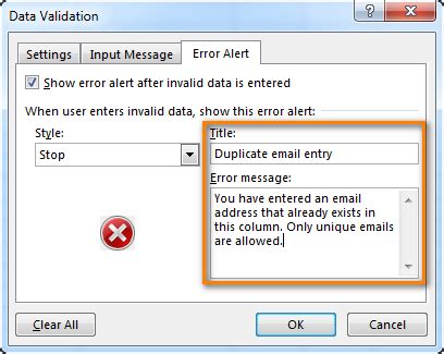 How To Prevent Duplicate Entries In Excel Column Only Unique Data Allowed