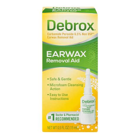 Debrox Drops Earwax Removal Aid Drops 1 2 Fl Oz Zyon Labs