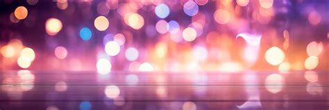 Premium Photo | Bokeh lights in various shapes and sizes creating a dynamic and playful ...
