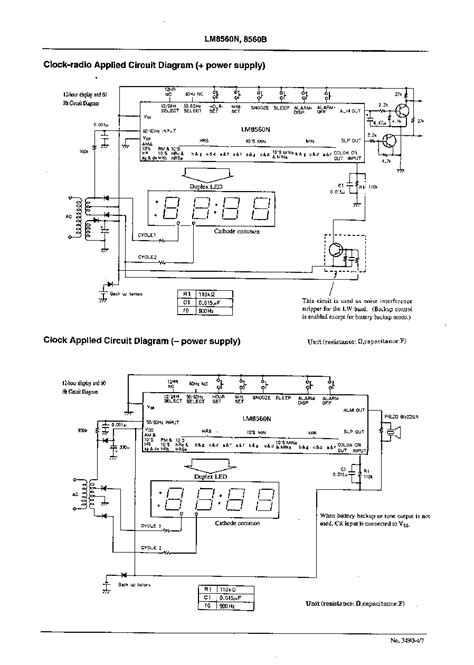 LM8560 datasheet(4/7 Pages) SANYO | Digital Alarm Clock