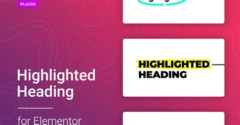 highlighted headings for elementor wp plugins ft animation and header