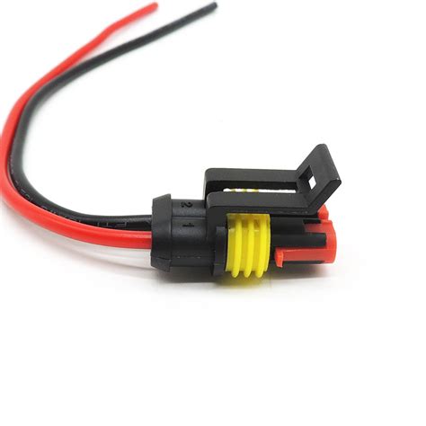 New Socket Female Waterproof Wire Harness Pigtail Connector Plug For