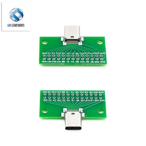 China Low Price Type C Male To Female Usb Test Pcb Board Adapter Mm Connector Socket