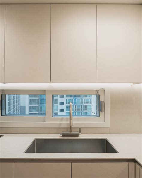 인테리어 연희 디자인 루나화이트 칸스톤 고급스러운 주방의 시작 무악현대아파트인테리어 칸스톤 리바트가구