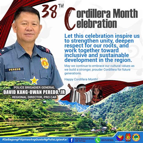 Police As We Celebrate Cordillera Month 2025 We Honor The Enduring