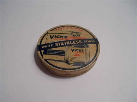 Vintage Vicks Vaporub Test Sample Tin With Original Contents