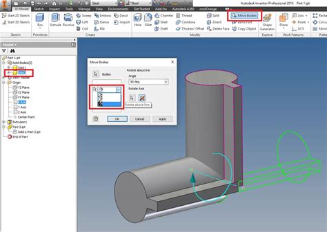 solved move and align a surface body to a solid body in a part file