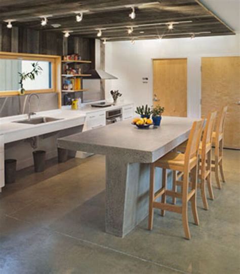 Concrete Kitchen Island Concrete Kitchen Building A House Passive