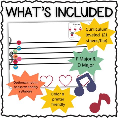 Music Staff Elementary Music Composition Resource Tpt