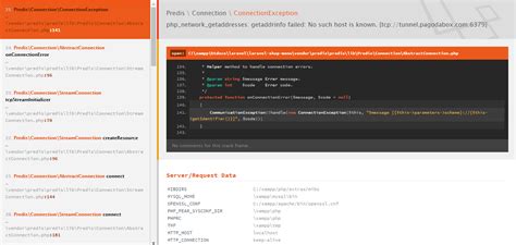 Php Predis Connection Connectionexception Stack Overflow