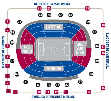 Camp Nou Interactive Seating Chart Ponasa