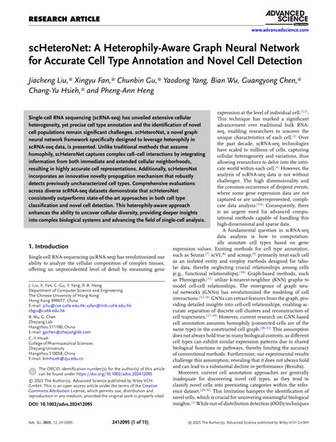 Pdf Scheteronet A Heterophily‐aware Graph Neural Network For Accurate Cell Type Annotation