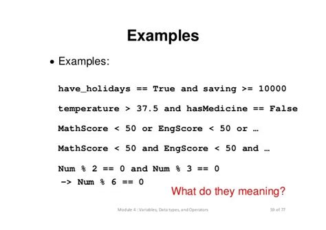 Lecture 4 Variables Data Types And Operators