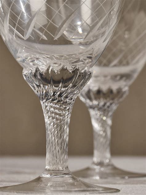 Steuben Water Goblets Set Of 5